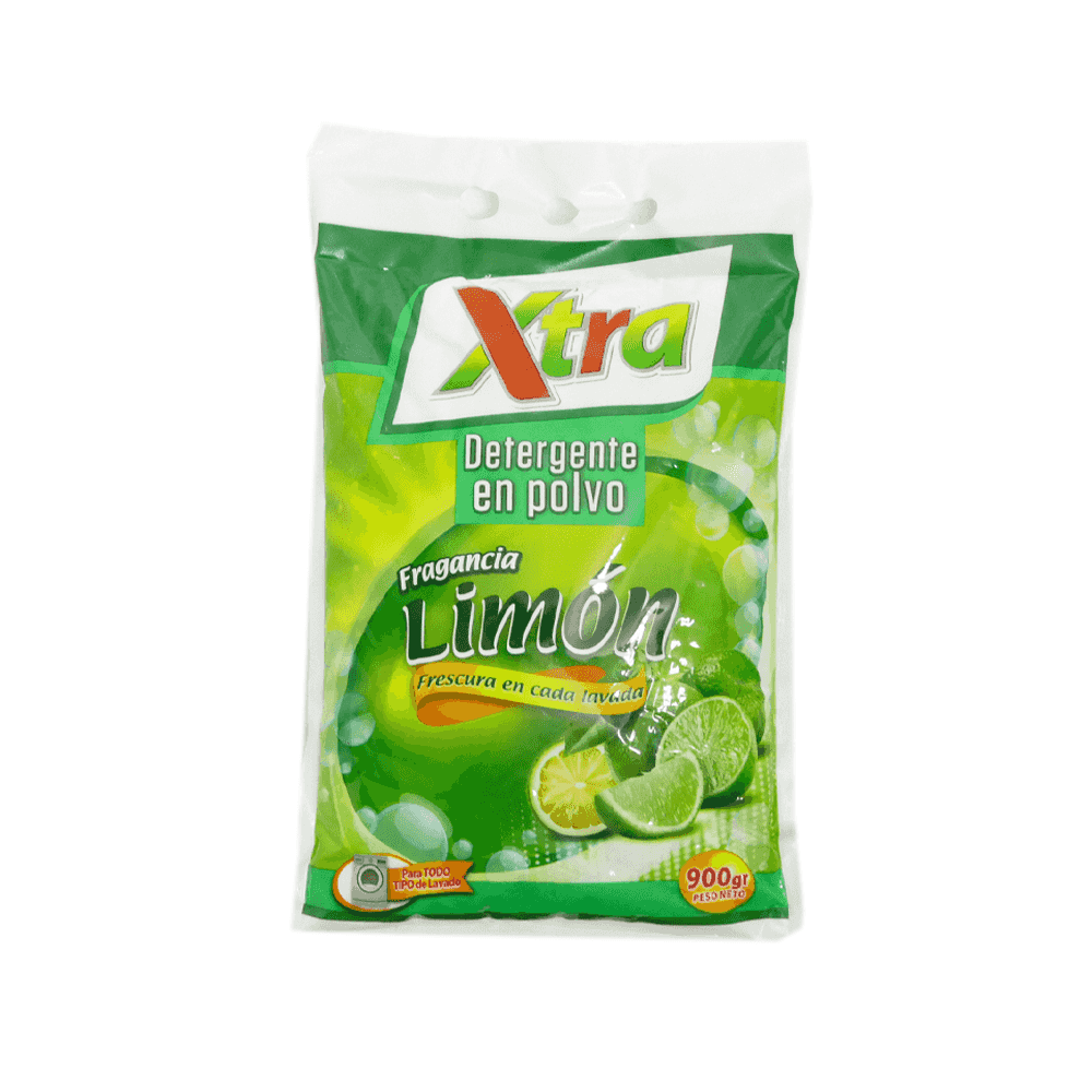 Detergente Super Xtra 900 Gr en polvo Limón