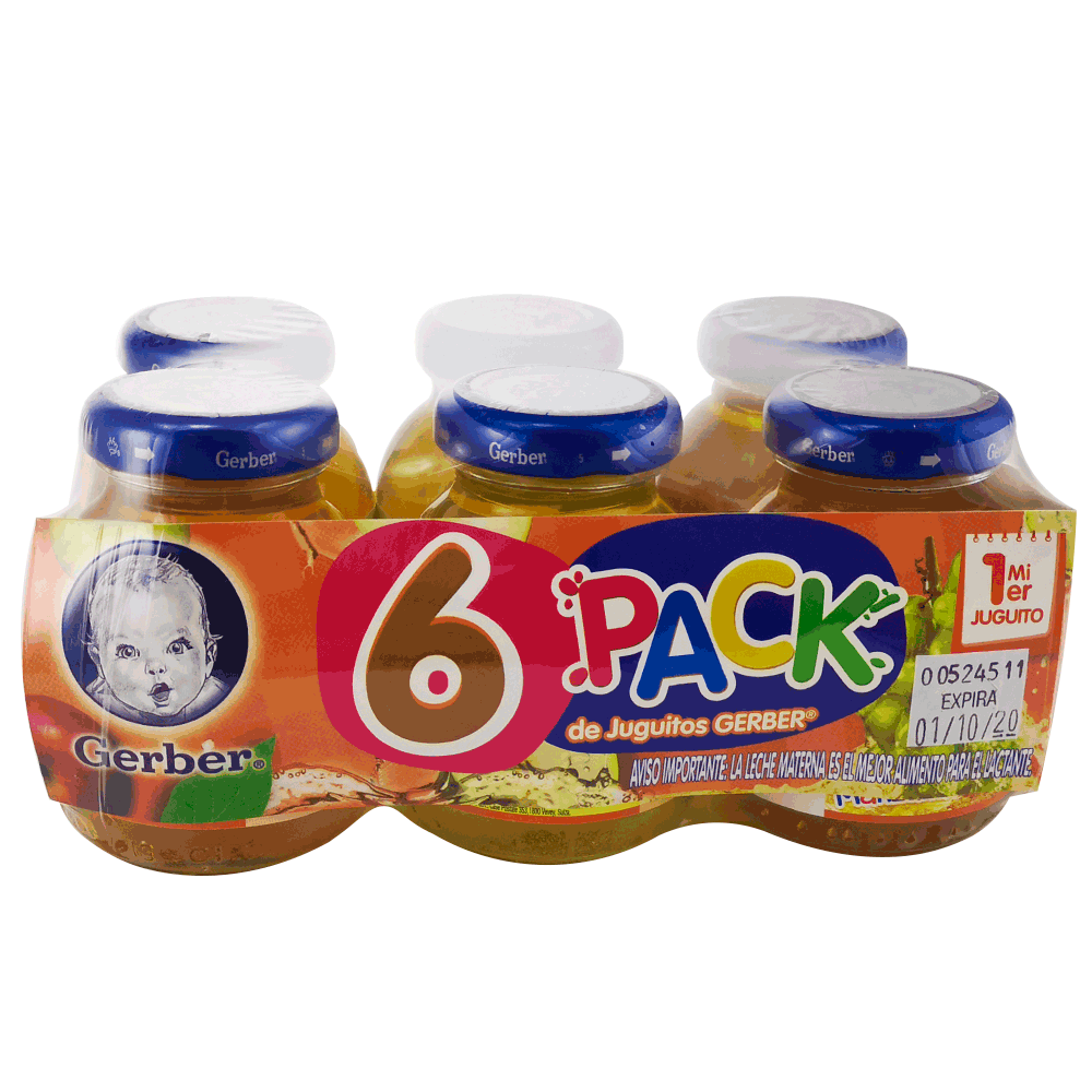 Jugos Variados Gerber 708 Ml Six Pack