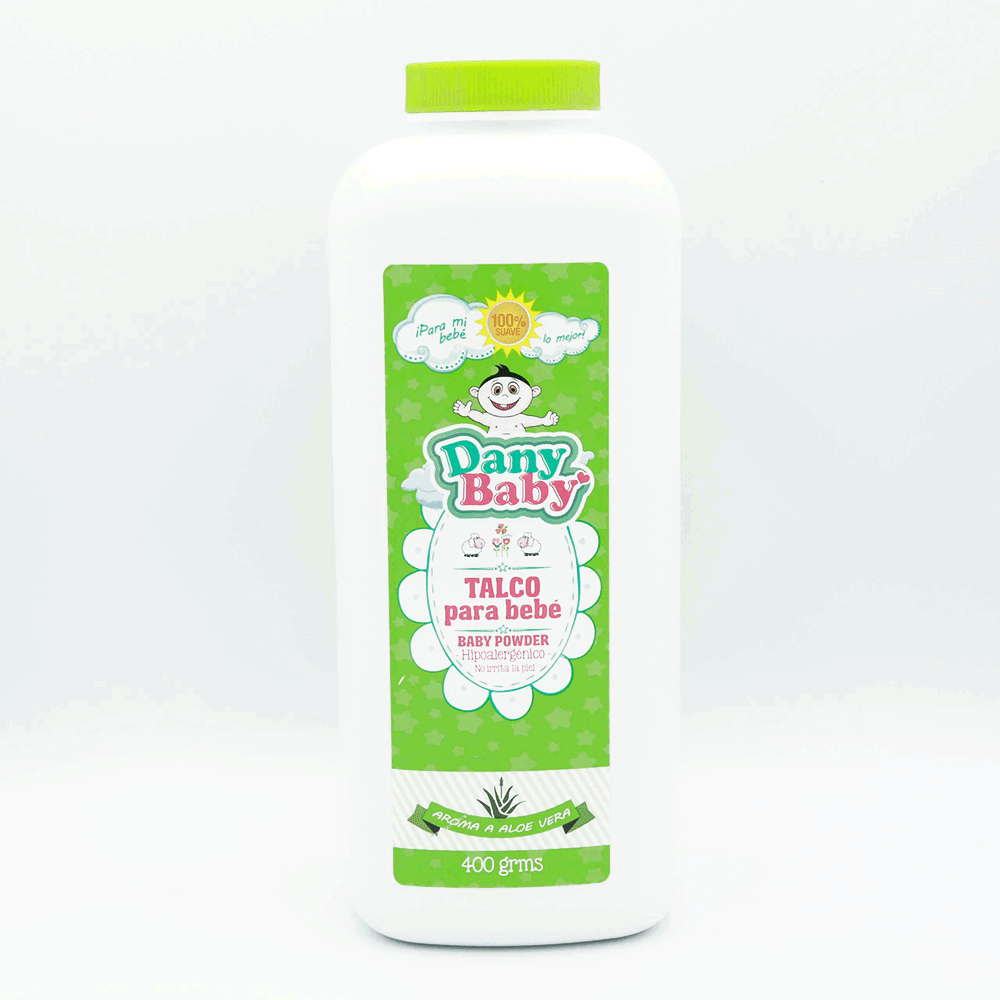 Talco Para Bebé Dany Baby 400 Gr Aloe