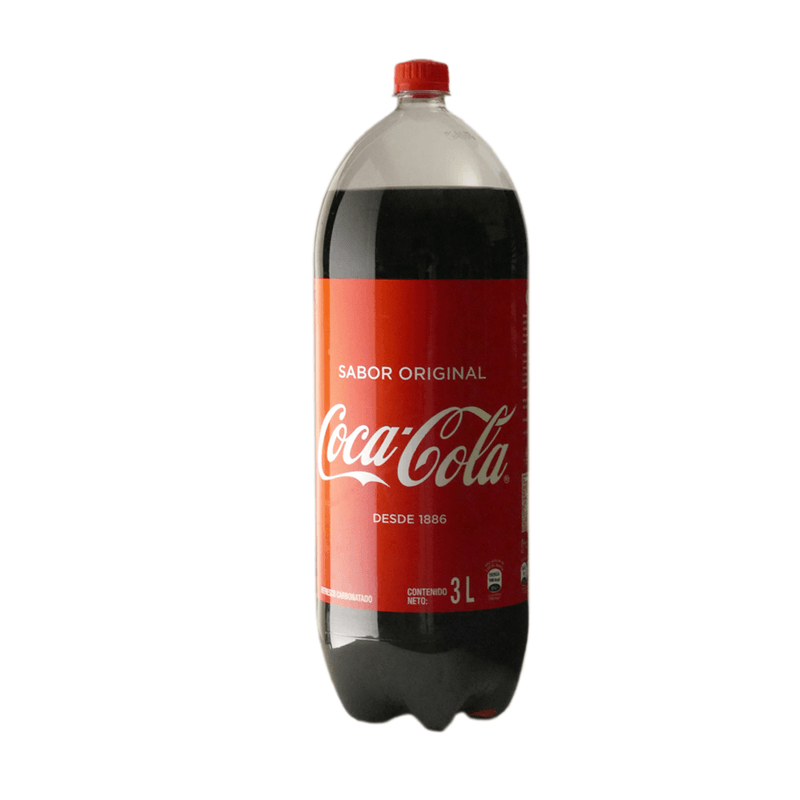 Soda Coca Cola 3000 Ml Tamaño Regular