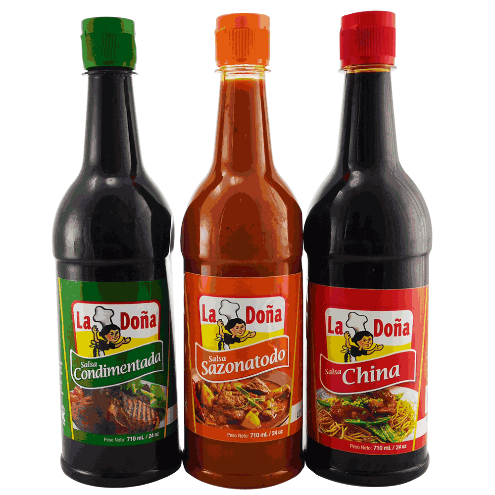 Salsa La Doña 487 Ml Salsas Negras 3 Pack