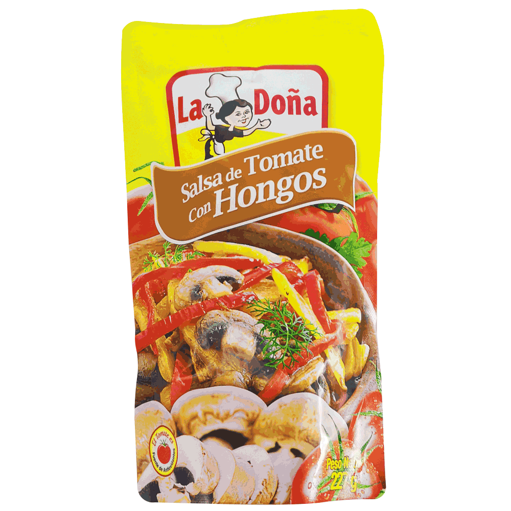Salsa De Tomate La Doña 227 gr Con Hongo