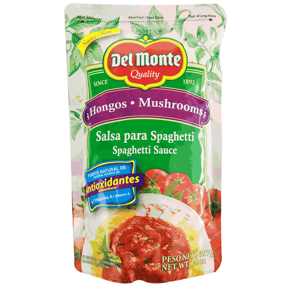 Salsa Para Espag Del Monte 397 gr Con Hongo