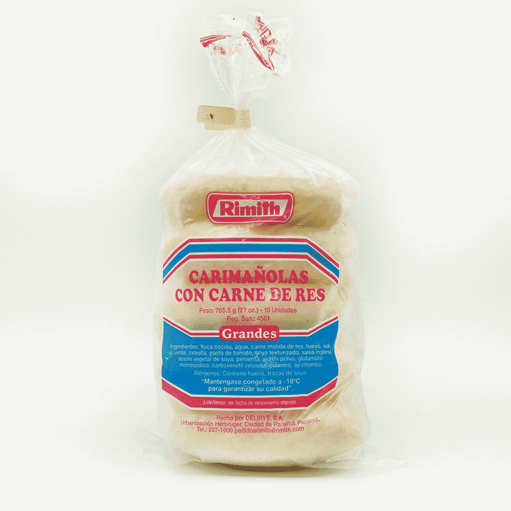 Carimañola Rimith 765 gr Grande De Carne 10 Un