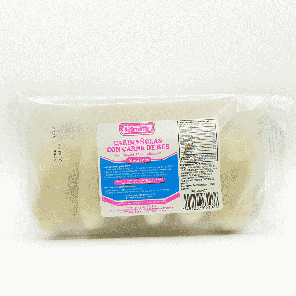 Carimañola Chica Rimith 357 gr De Carne 6 Un