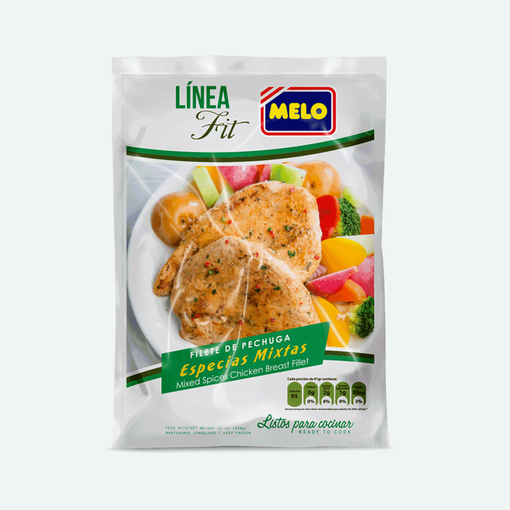 Filete Especias Mixta Melo 454 gr De Pollo
