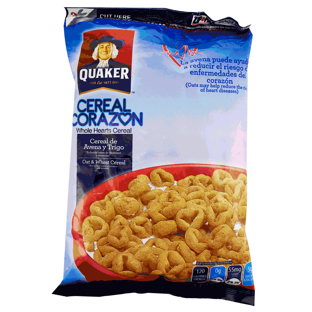 Cereal Quaker 284 gr En Bolsa Corazon