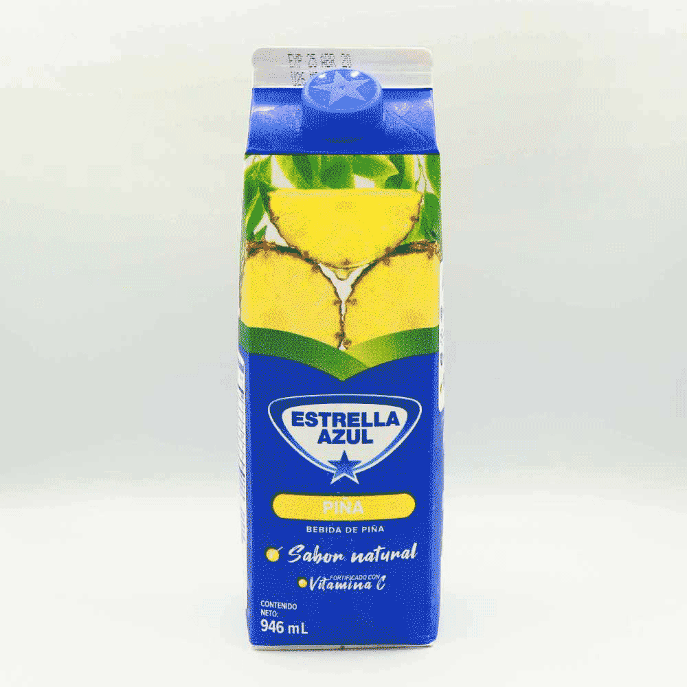 Frescura De Piña Estrella Azul Carton 946 Ml