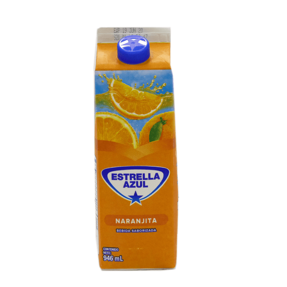 Ricura Estrella Azul De Naranjita Carton 946 Ml