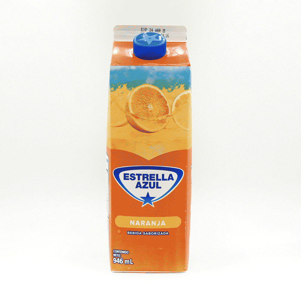 Ricura Estrella Azul De Naranja Carton 946 Ml