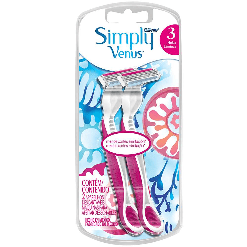 Prestobarba Desechable Gillette 2 Un Prestobarba Rosada