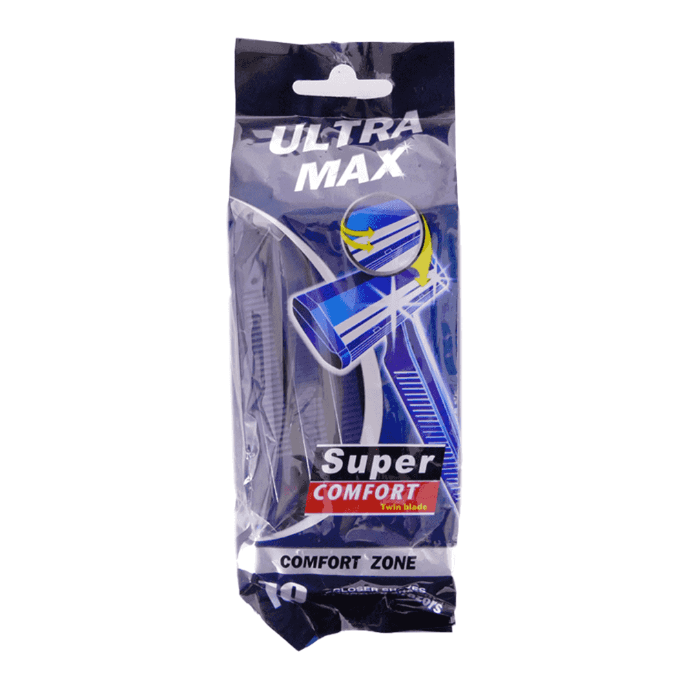 Prestobarba Azul Ultra Max 10 Und Confortable 10 Pack