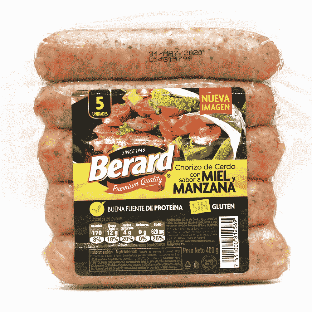 Chorizo Berard Sabor a Miel & Manzana 400 G