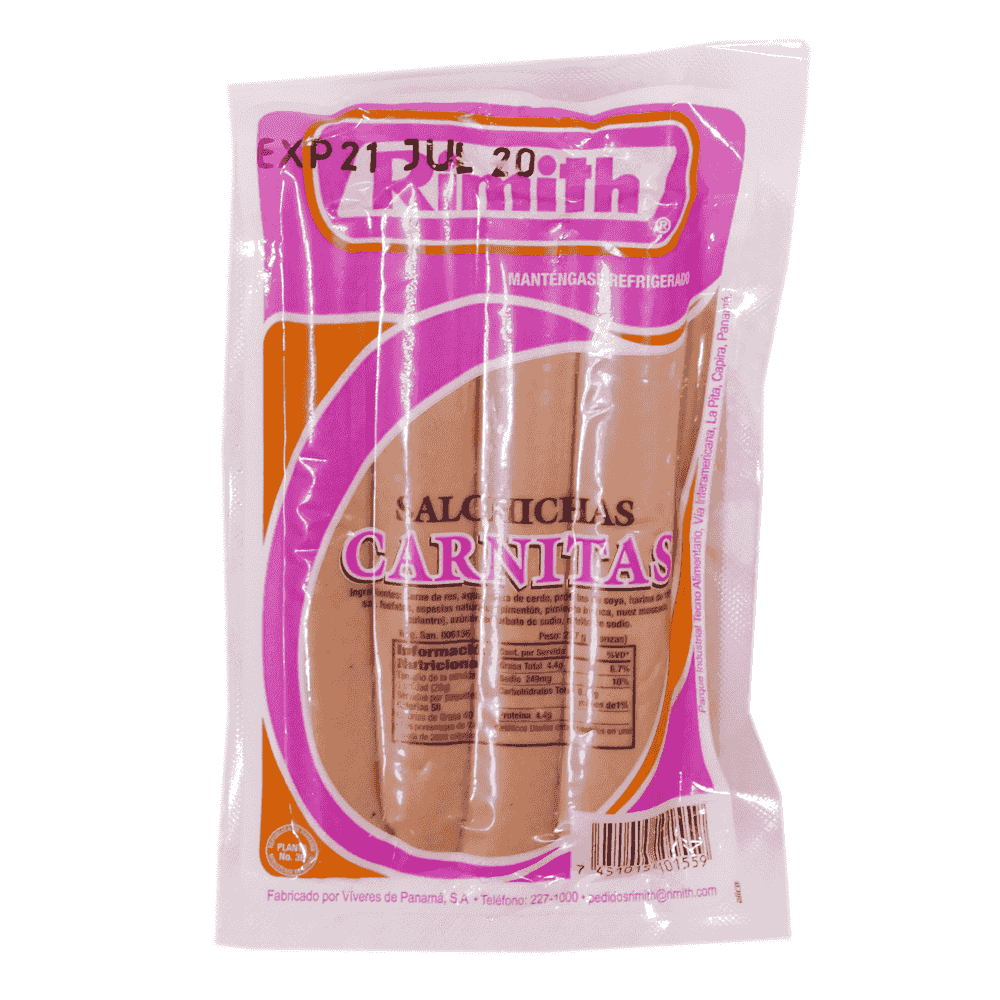 Salchicha Carnita 8O Rimith 227 gr En Paquete