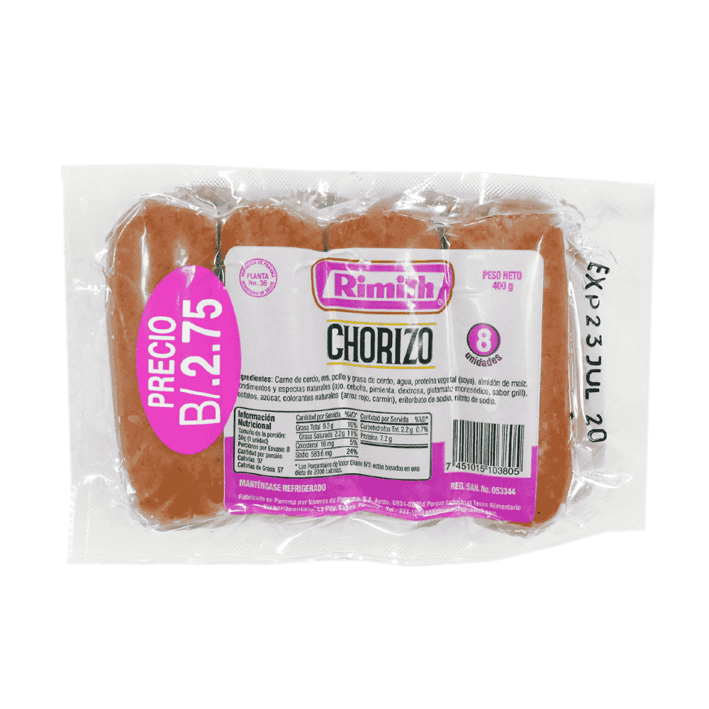 Chorizo Rimith 227 gr En Paquete