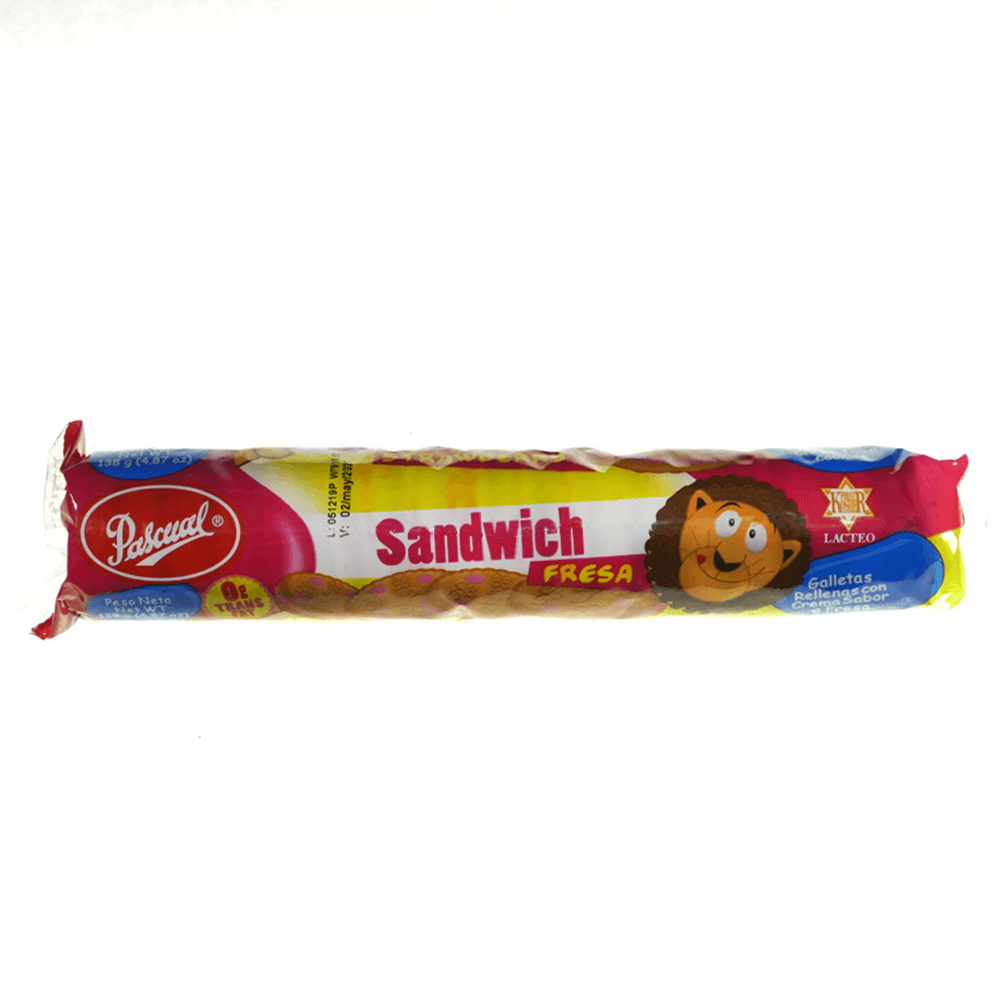 Galleta Dulce Tubo Pascual 138 G Fresa