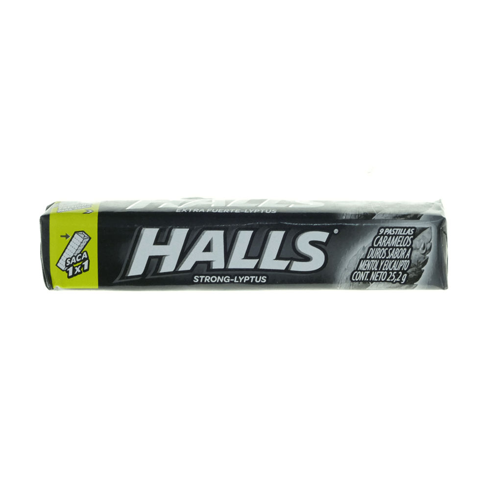 Golosina Caramelo Masizo Halls 25 gr Mentol Y Eucalipto