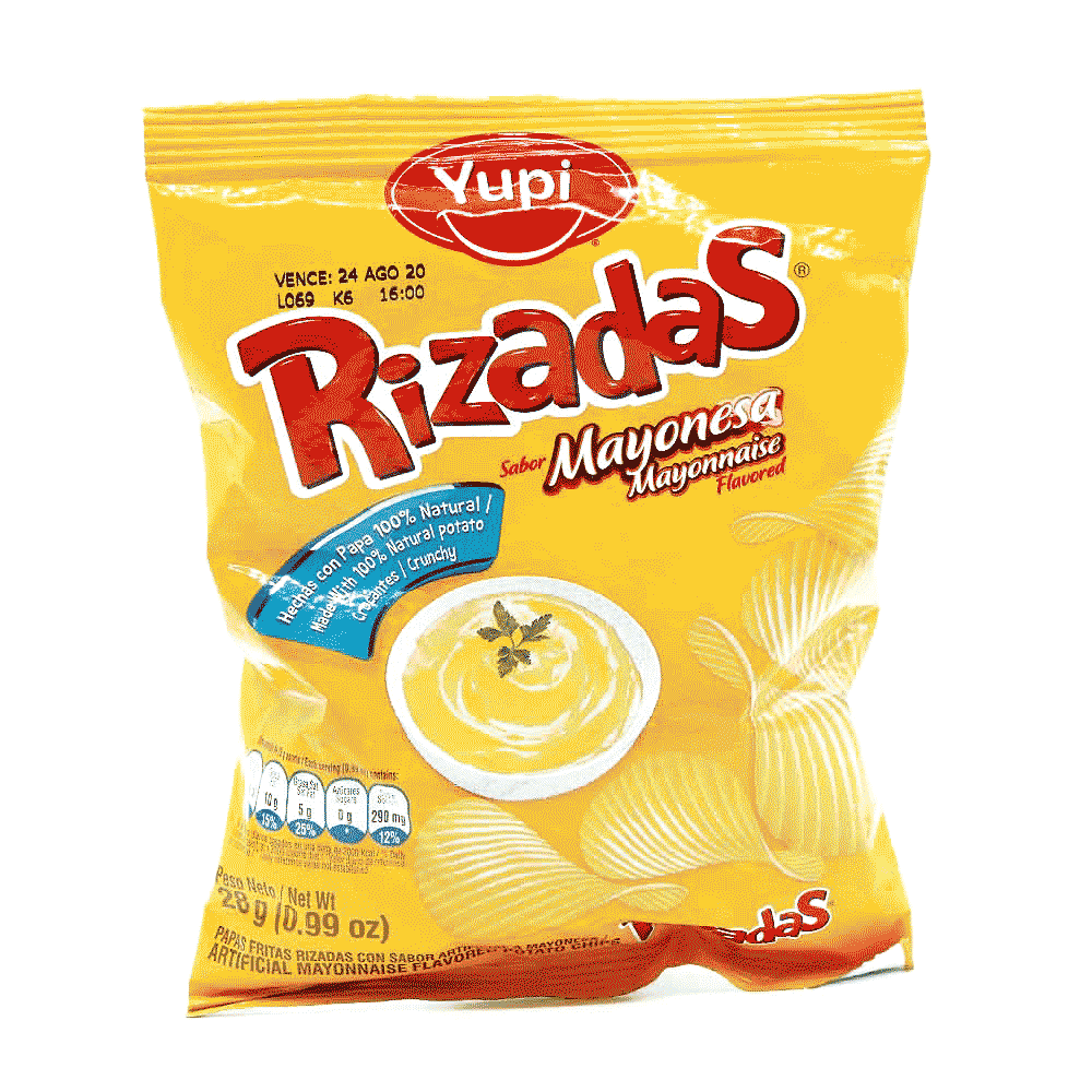 Snack Rizadas Yupi 28 gr Mayonesa