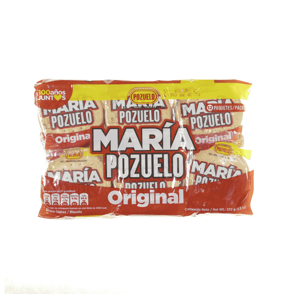 Galleta Dulce Simple Docena Pozuelo 252 G Maria