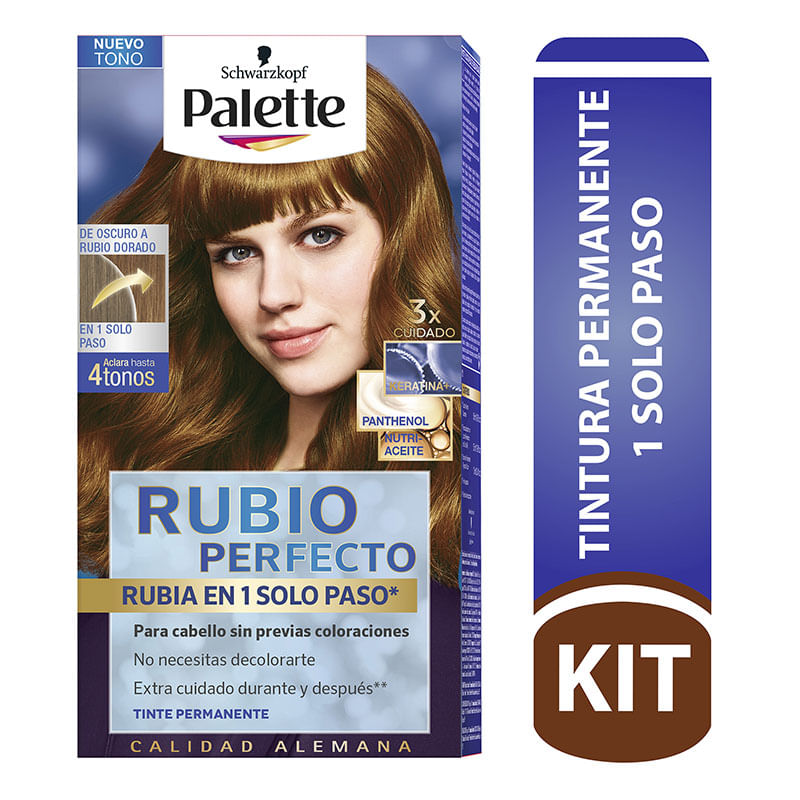 Tinte Para Cabello Palette 50 Ml Rubio Perfecto Dorado