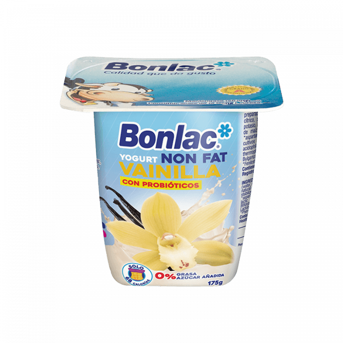 Yogurt Non Fat 175G Bonlac 182 Ml Vainilla
