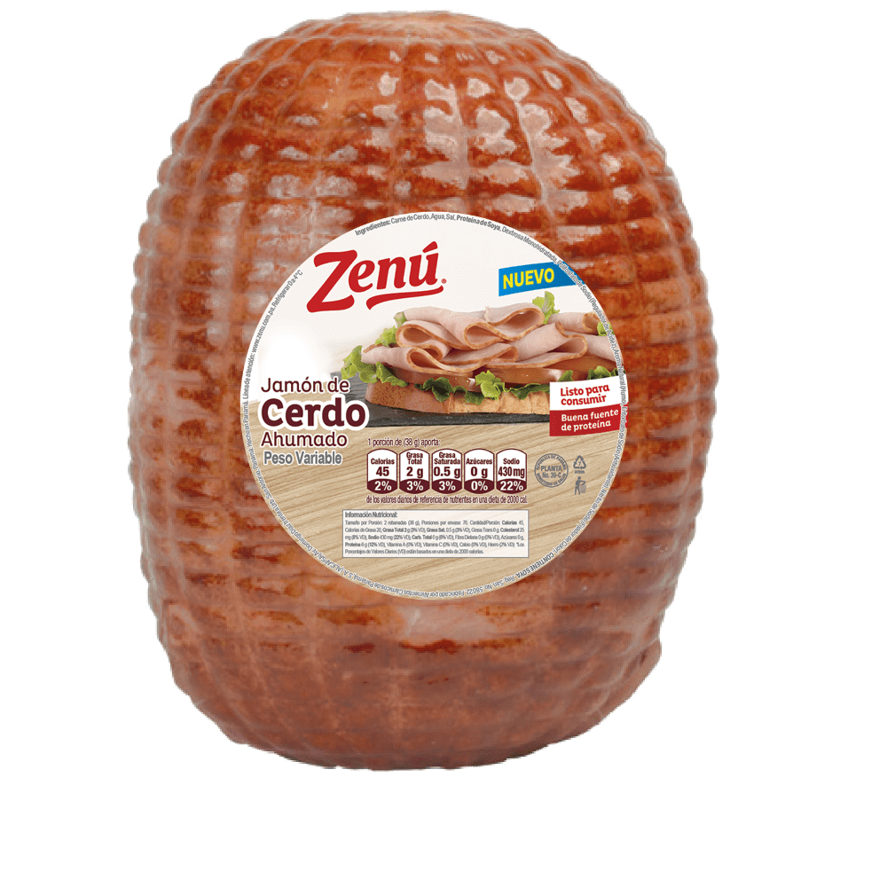 Jamón de Cerdo Ahumado Zenu Por Media Libra
