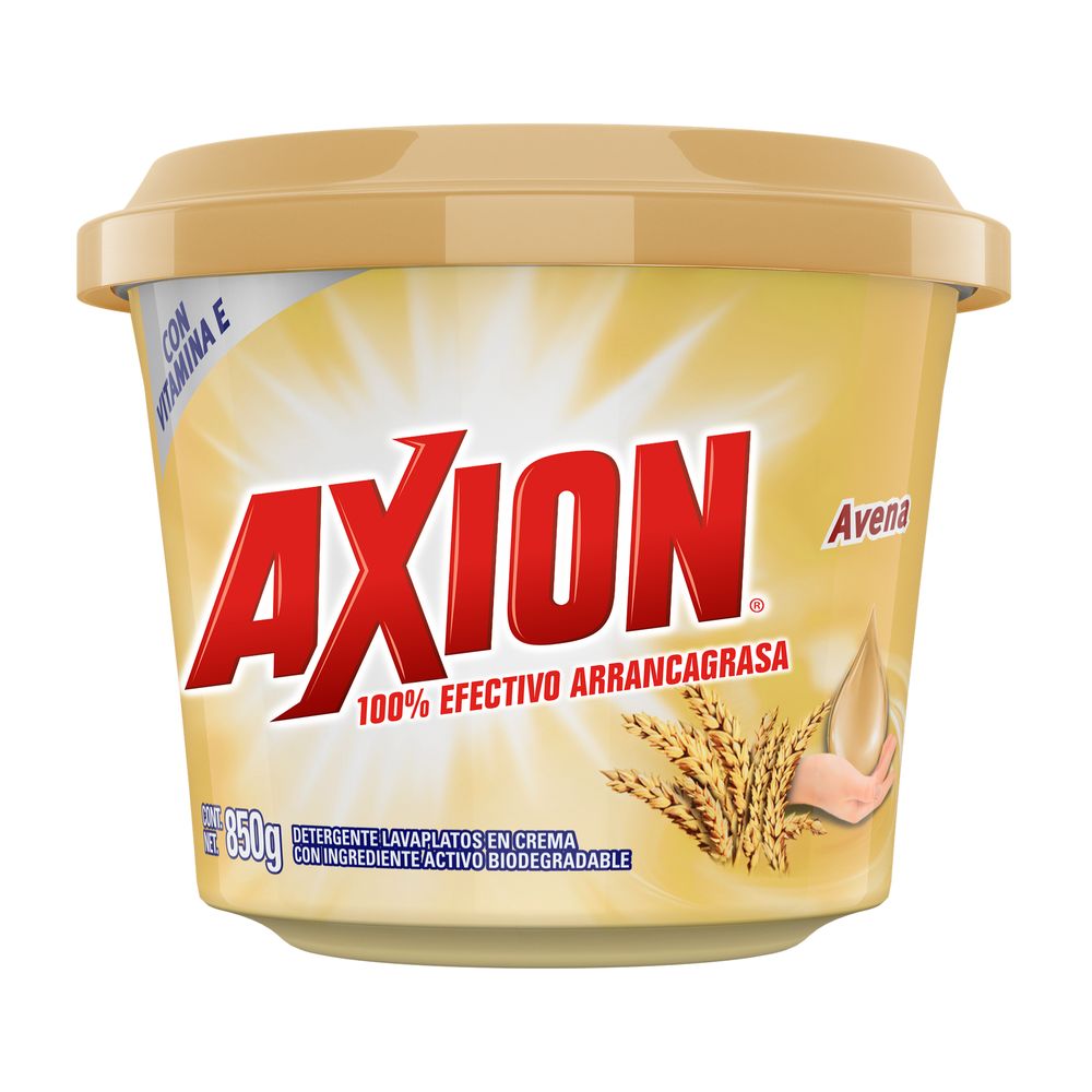 Lavaplatos Axion Toque de Crema Avena y Vitamina E Pasta 850 g