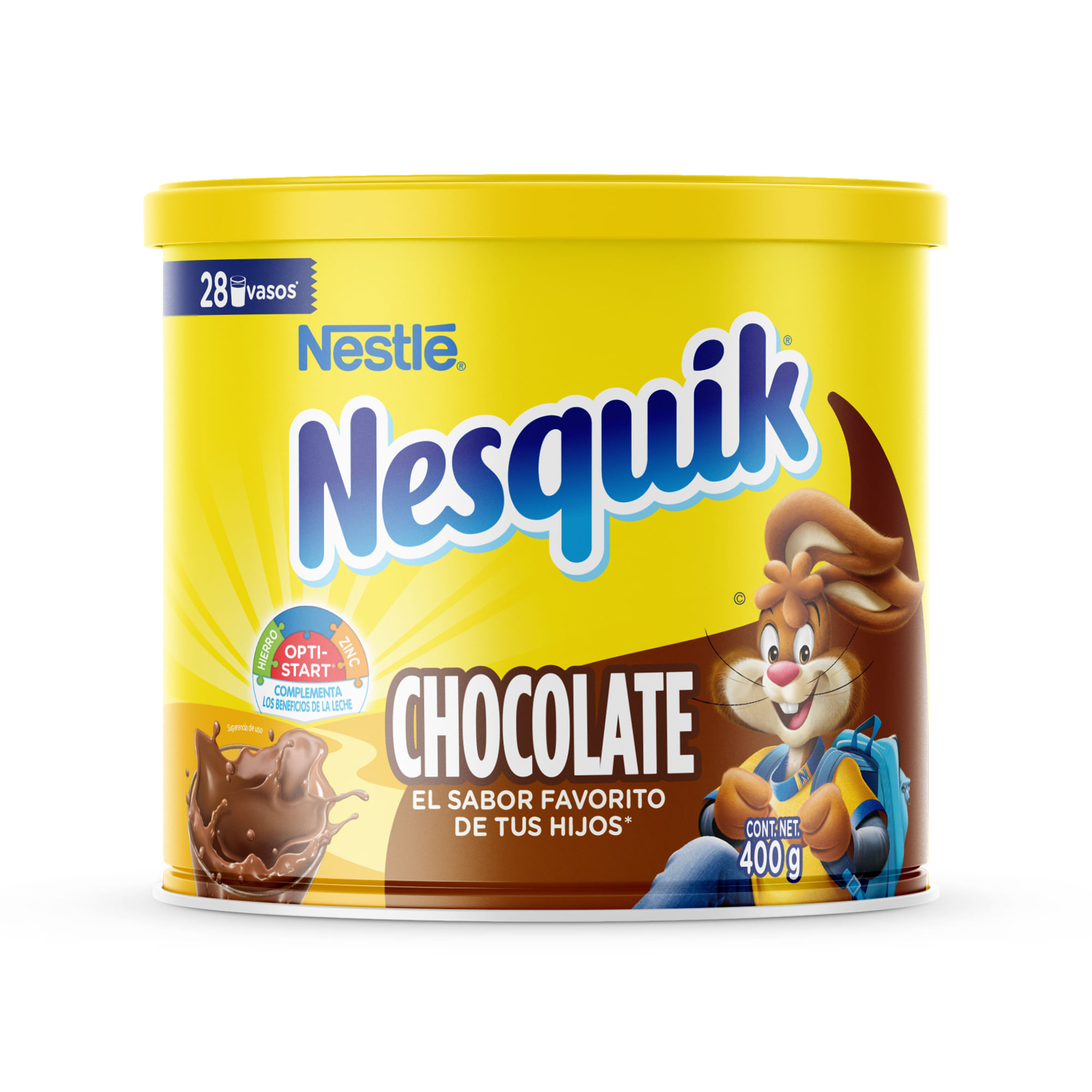 NESQUIK Chocolate Bebida en Polvo Lata 400g