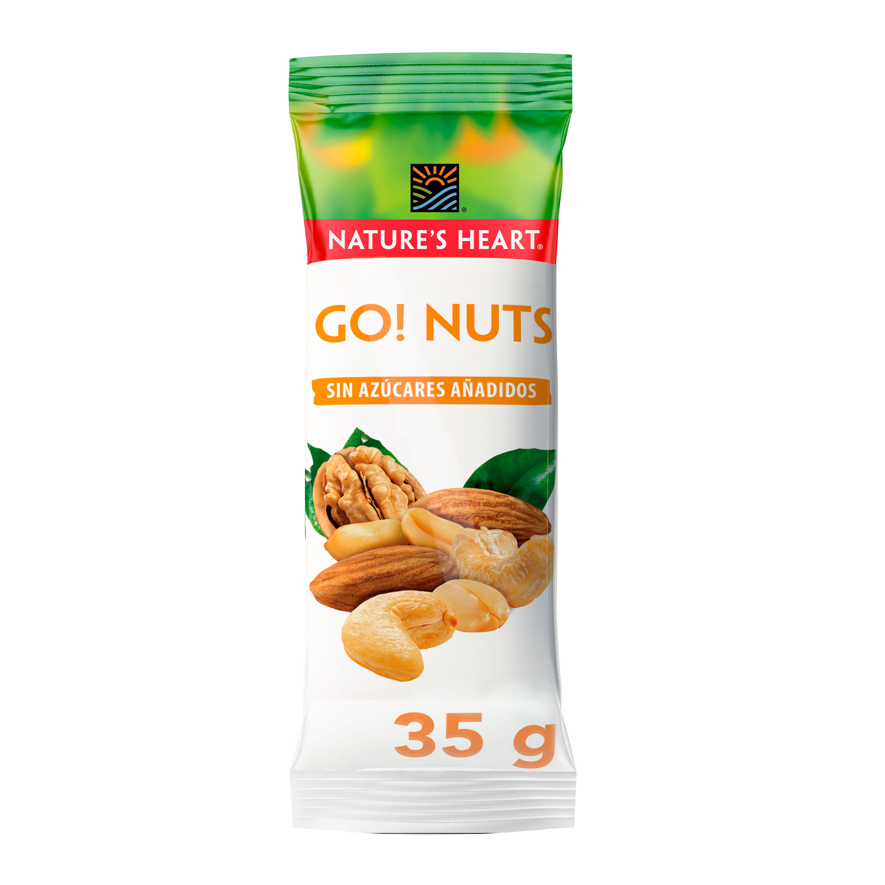 NATURE'S HEART Go! Nuts Snack Bolsa 35g