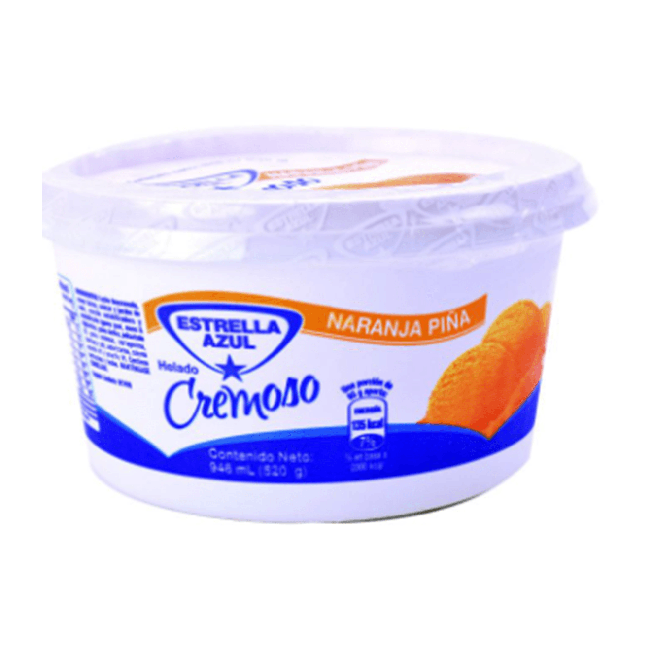 Helado Estrella Azul Naranja 900 ml