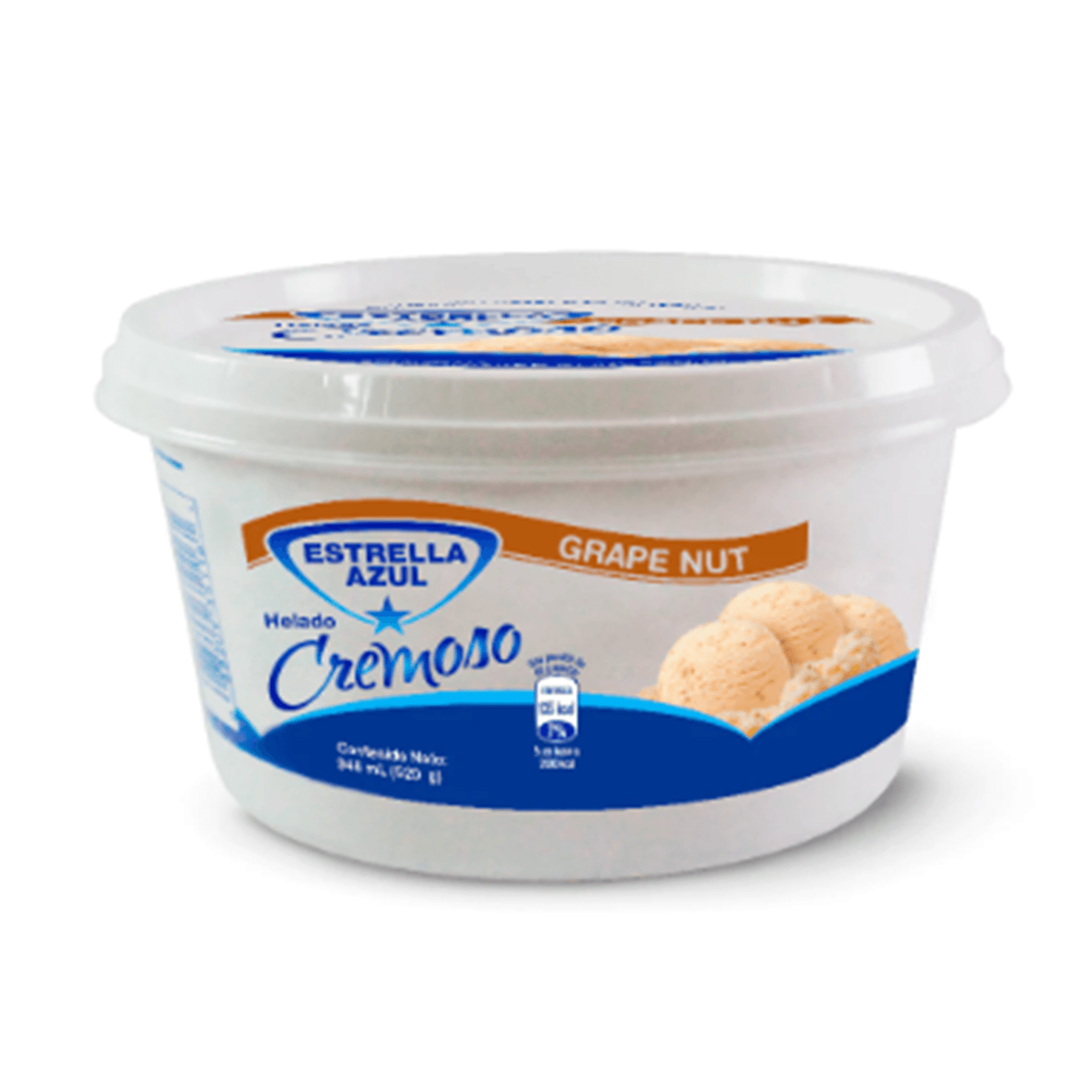 Helado Estrella Azul Grape Nut 900 ml