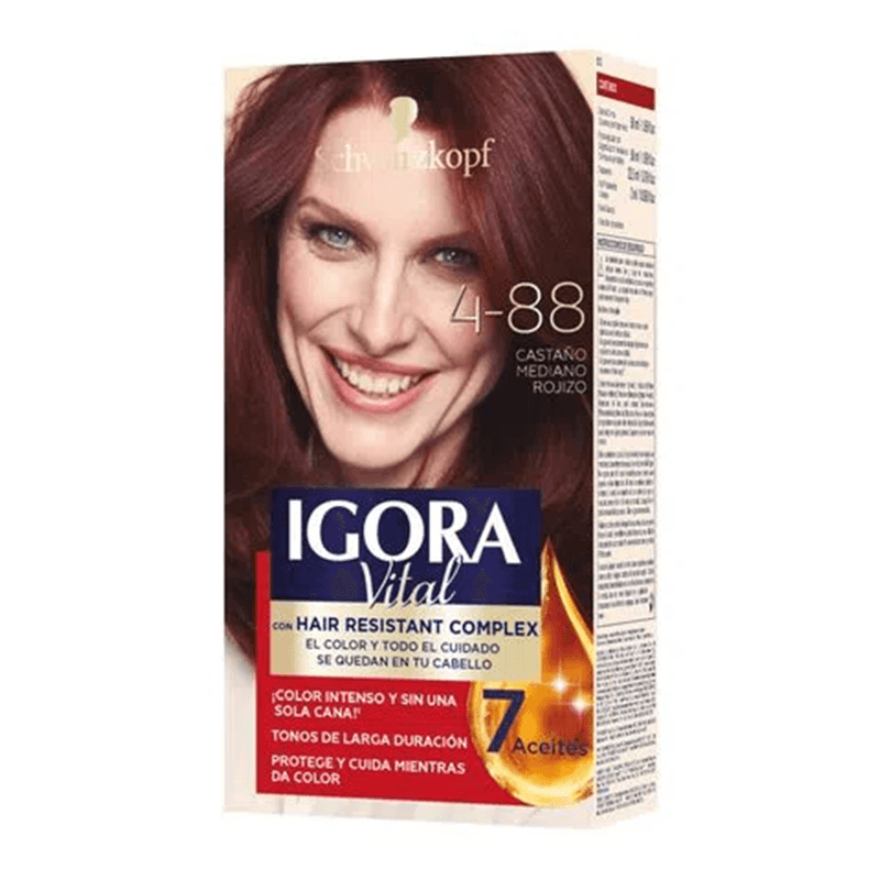 Tinte Para Cabello Igora Vital color 4-88 Nuevo
