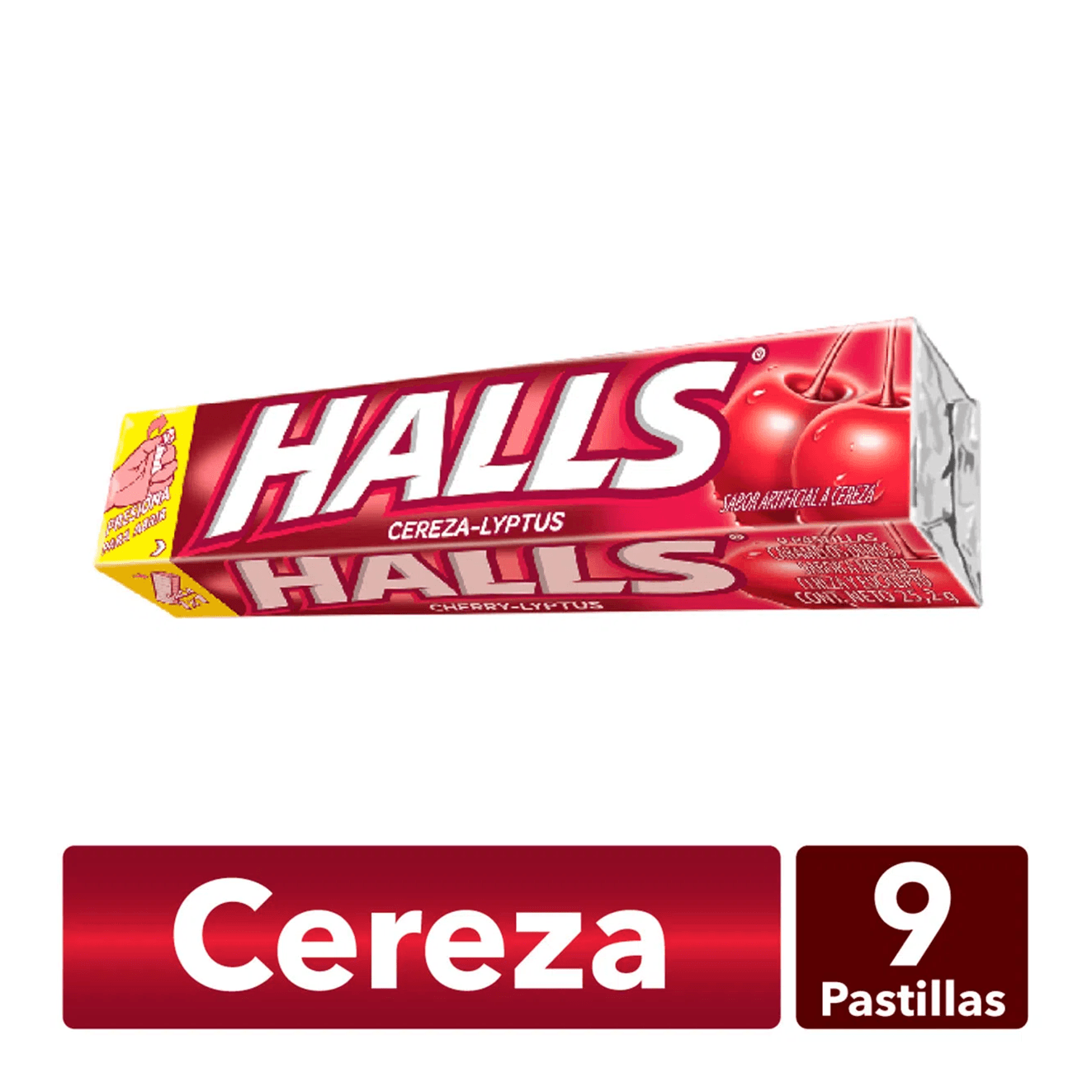 Halls En Barra Cereza 25.2 G