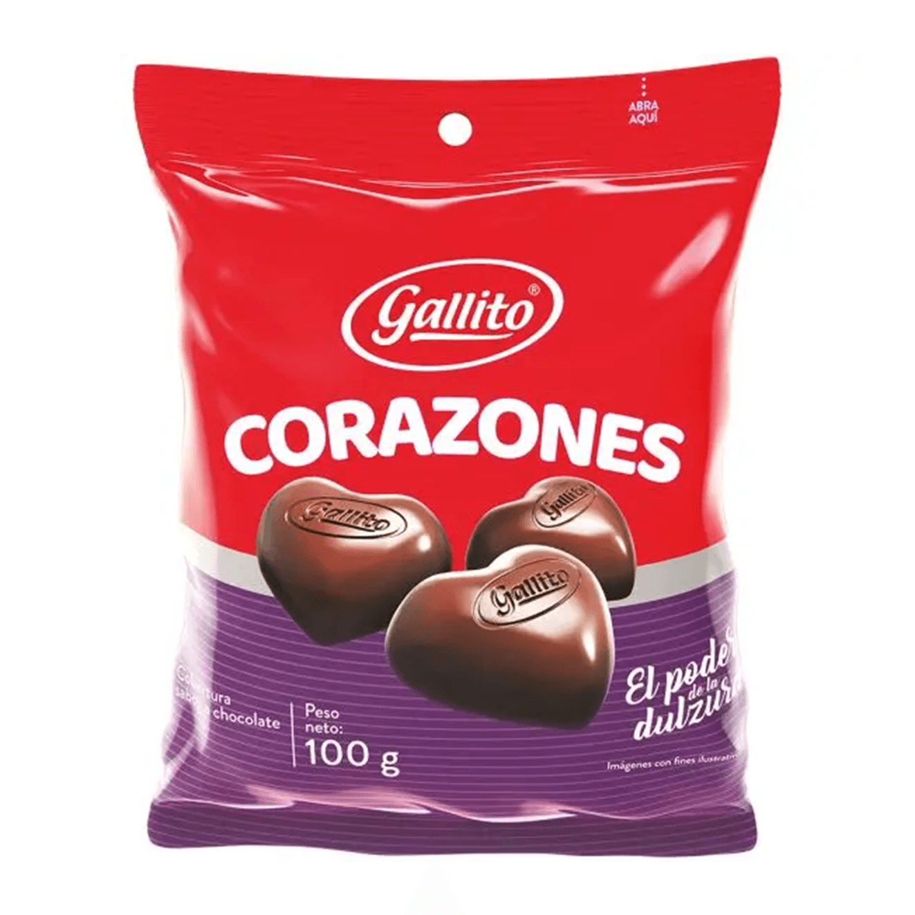 Chocolate Gallito De Corazon 100g