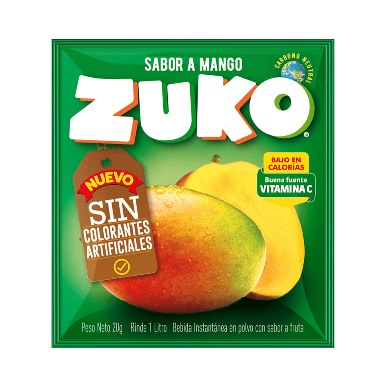 Bebida Instantanea Zuko Mango 20gg