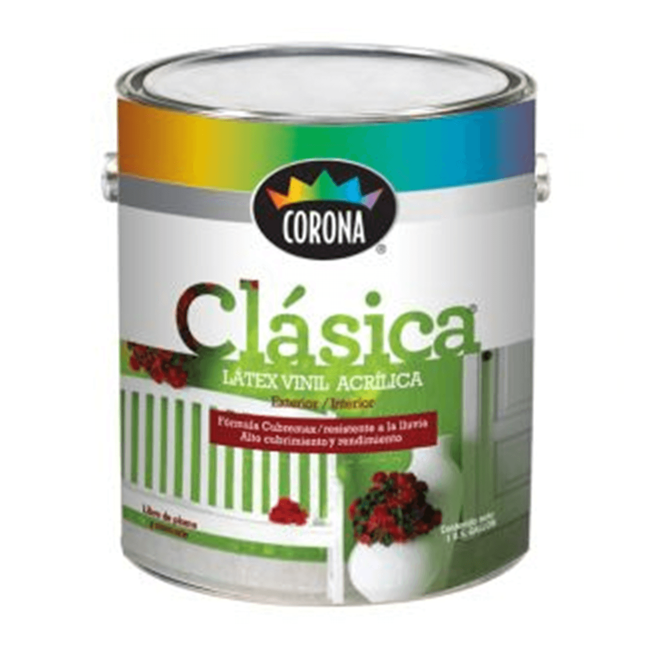 Pintura Corona Clasica Latex Azul Agatha 1/4Gl 04