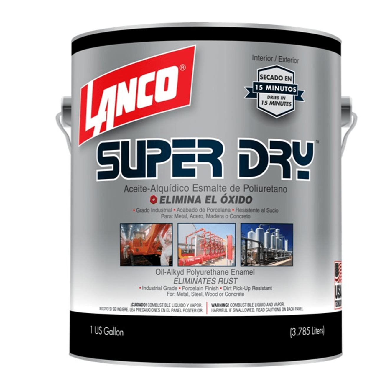 Pintura Lanco 5 Super Dry Negro 1/4