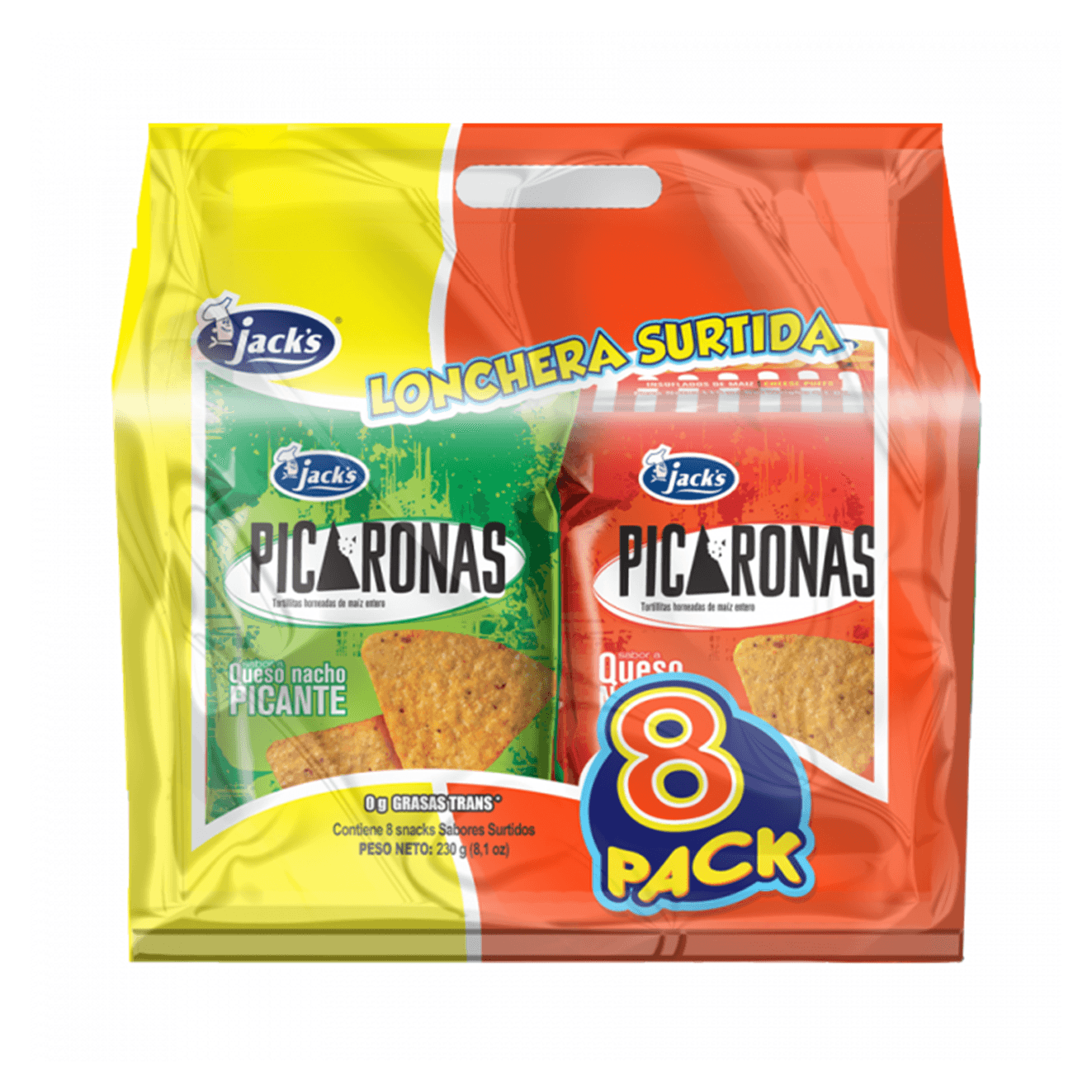 8 pack Surtido Snacks Jacks 230g