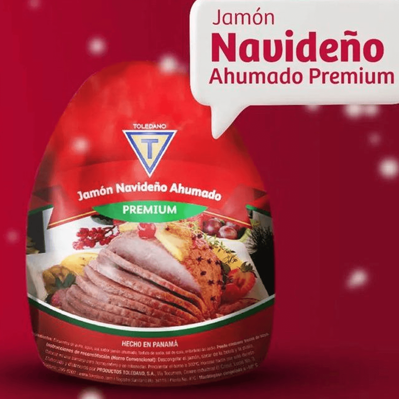 Jamón Navideño Ahumado Premium Toledano Por Media Libra