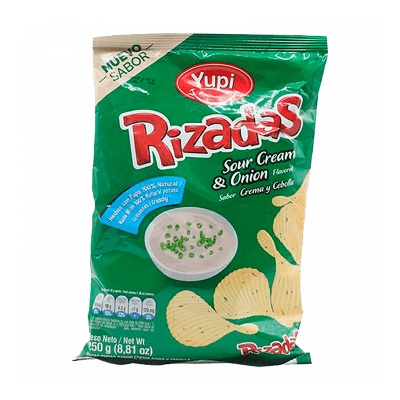 Papitas Rizadas Sour Cream 250g