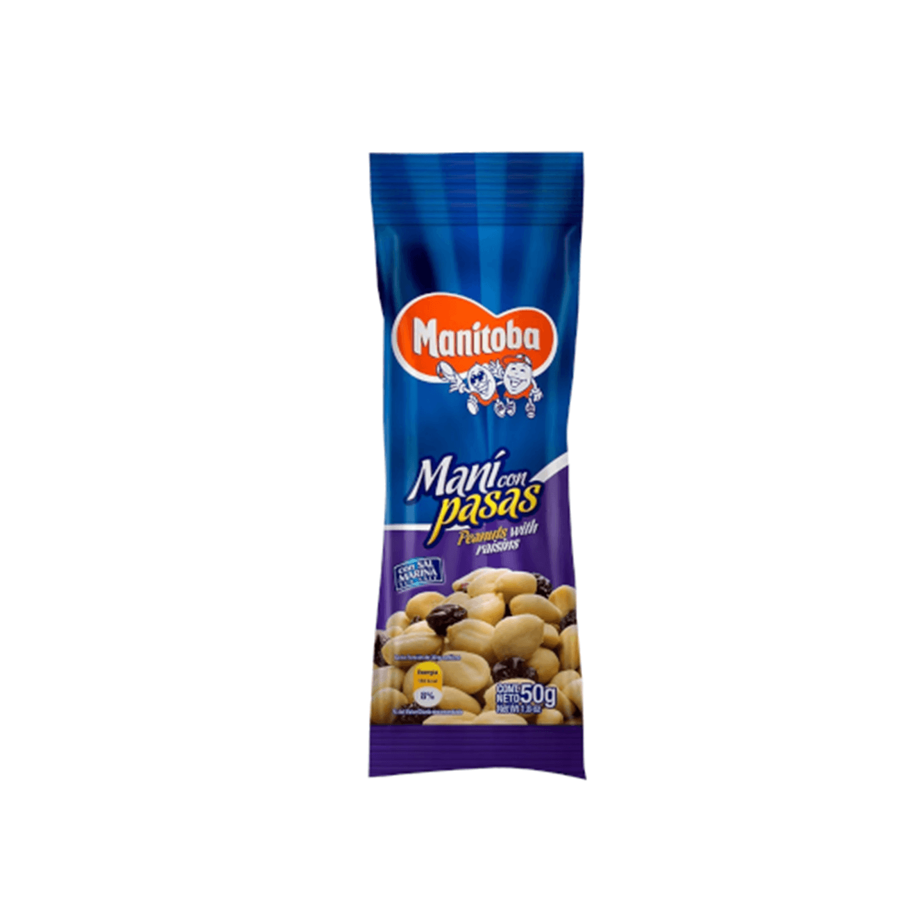 Mani Con Pasas Manitoba 50Gr