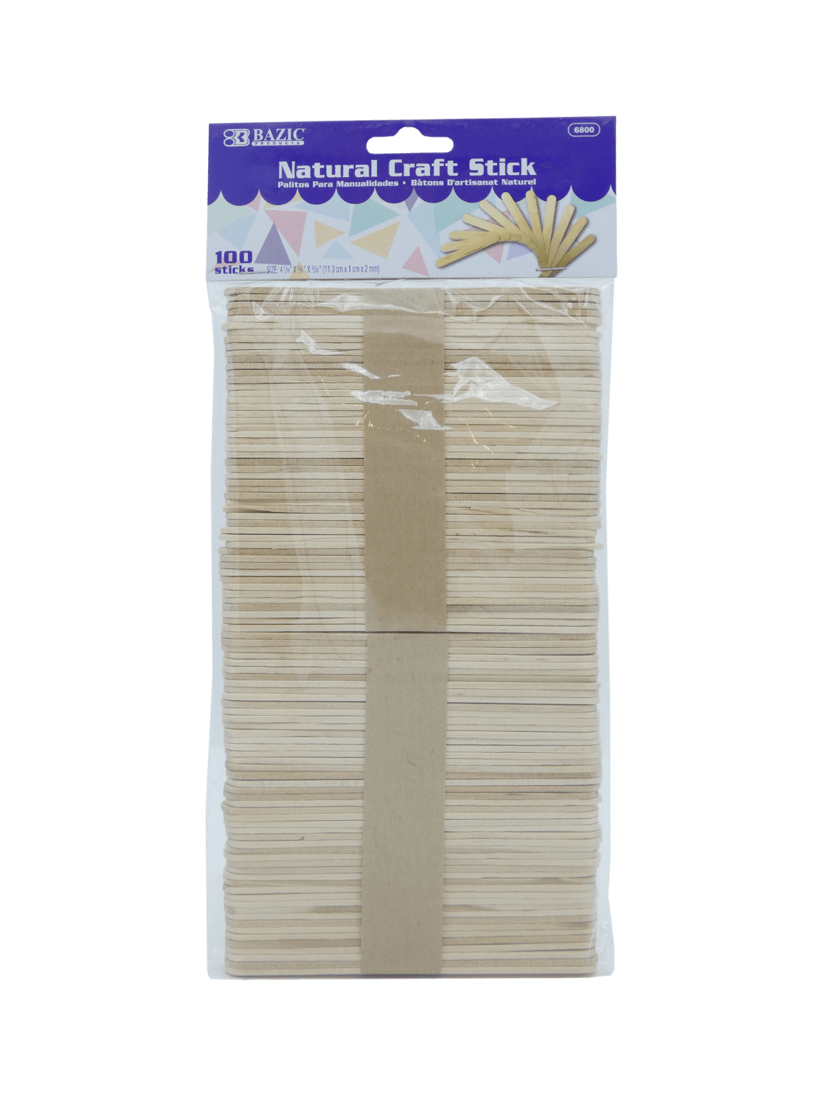 Palitos De Paleta Colors 100pc Bazic 6800