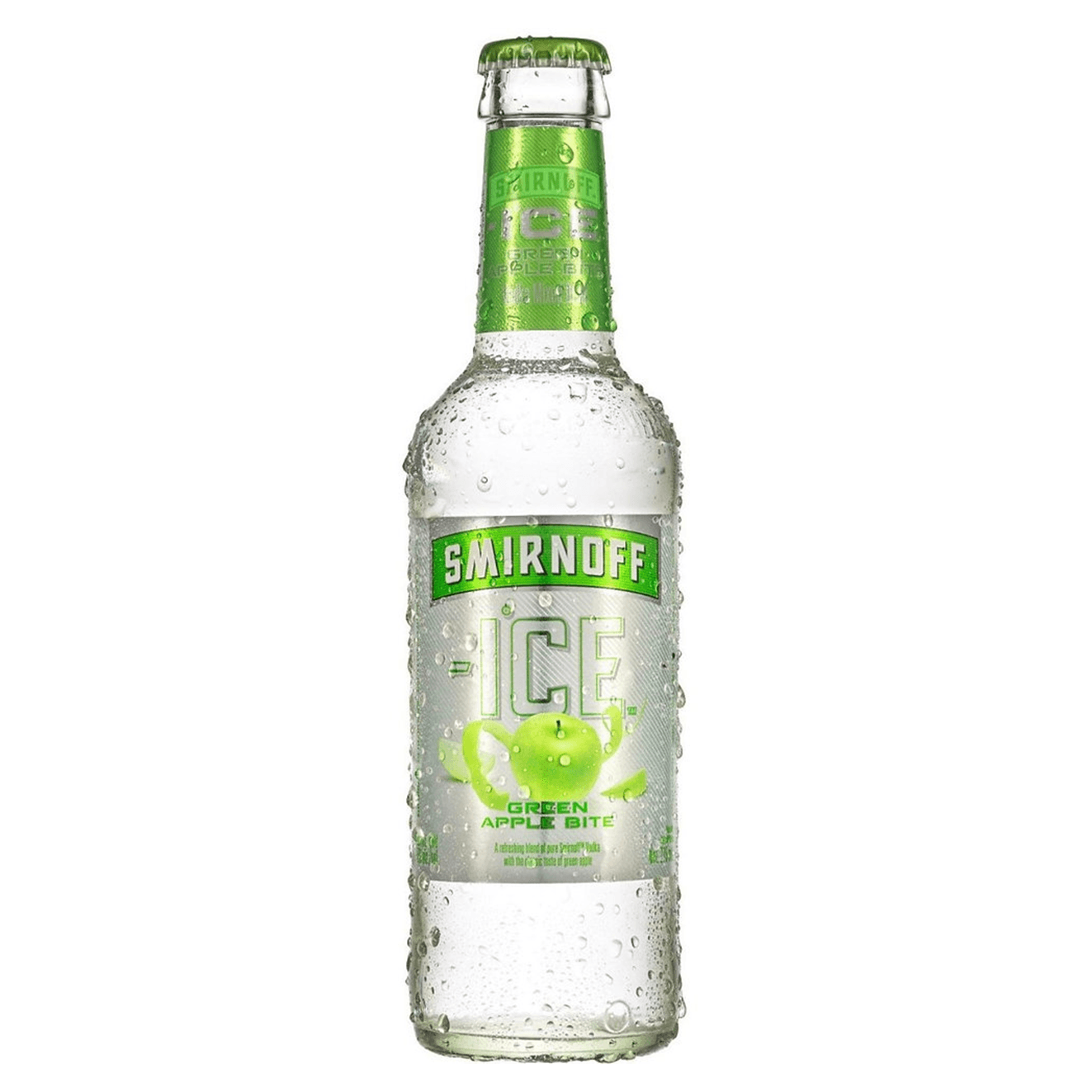 Vodka Smirnoff Ice Green Apple Bottle 355 Ml Botella
