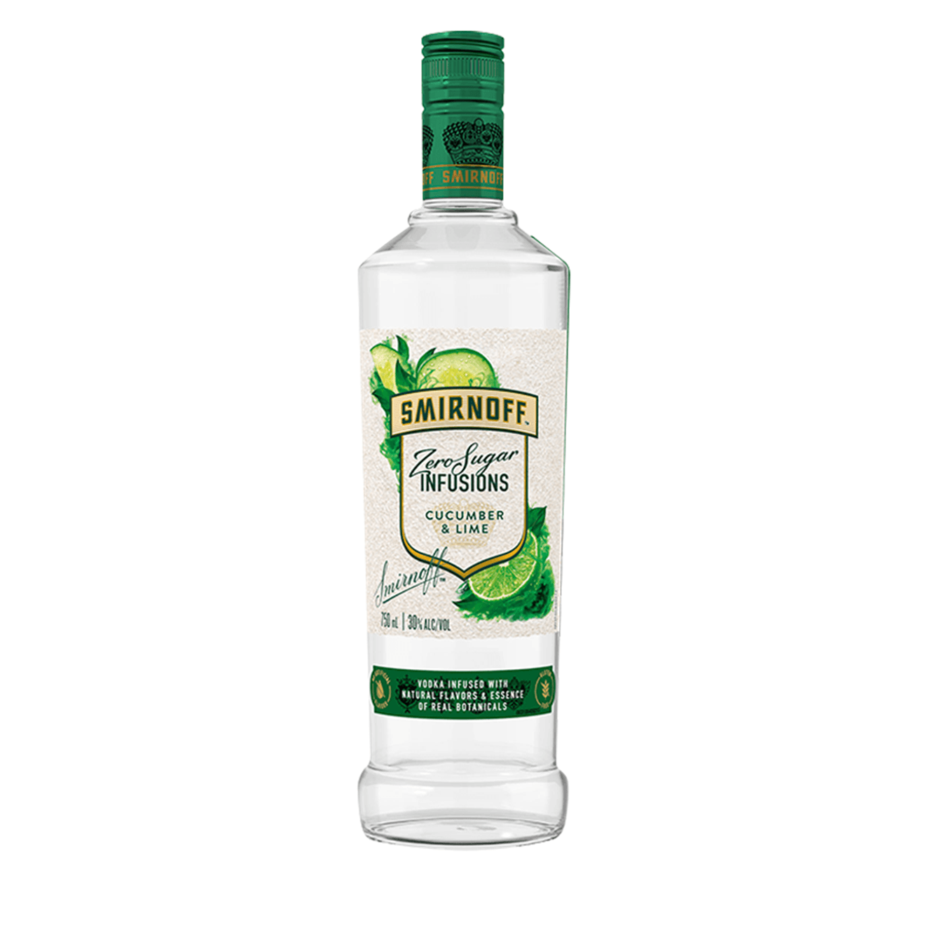 Vodka Smirnoff Zero Pepino y Limón 750 Ml