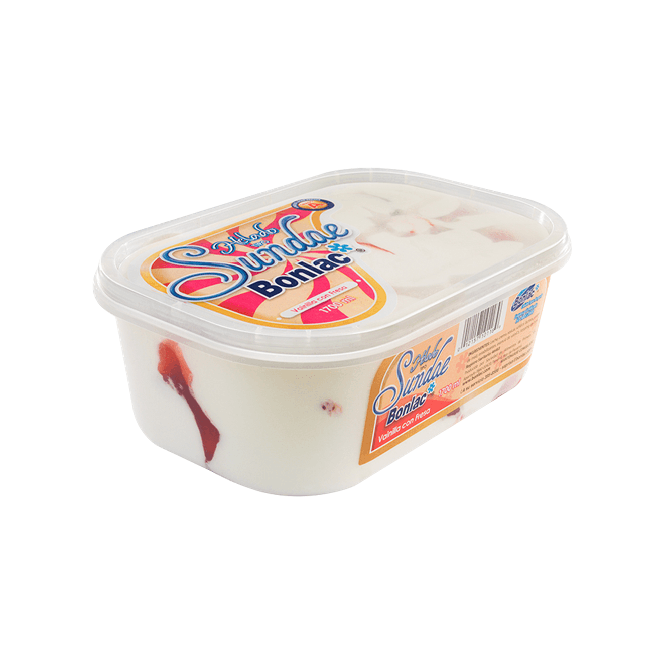 Helado Sundae Vainilla Fresa Bonlac 1700 Ml
