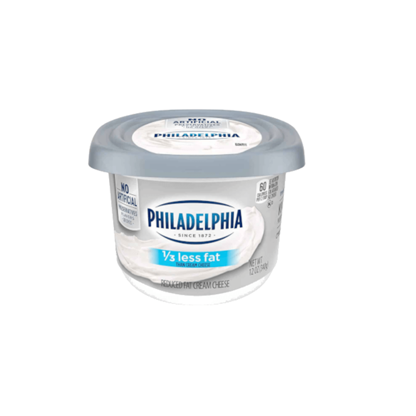 Queso Crema Philadelphia Soft Cream Cheese Plain 1/3 Less Fat 340 G