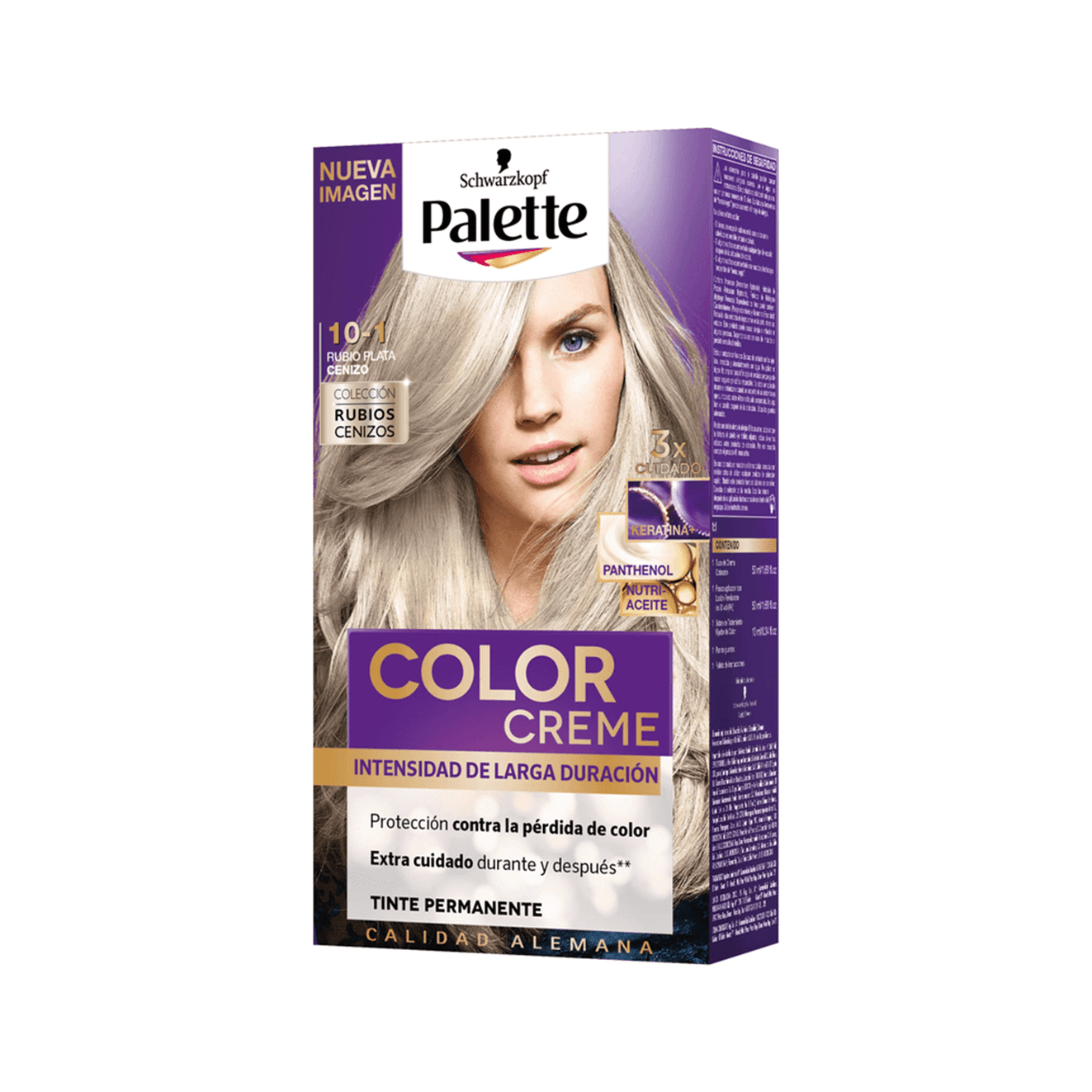 Tinte Palette Cc 10-1 Color Plata 2Kit Nuevo