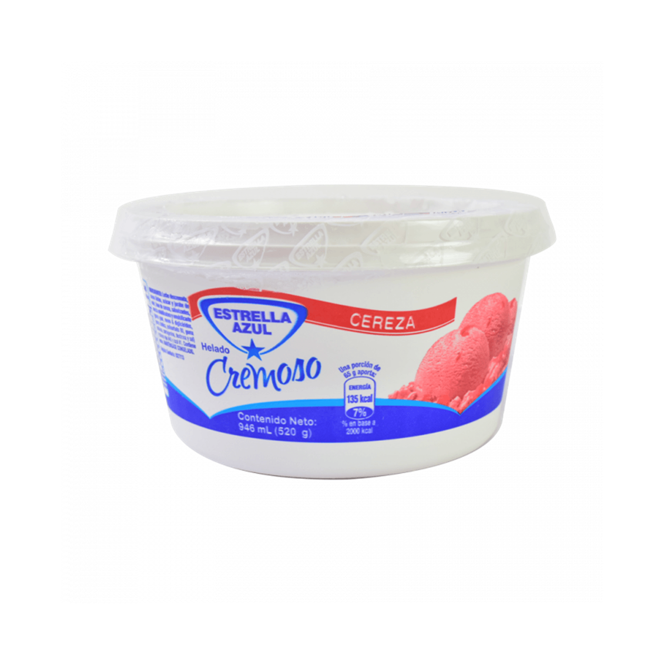 Helado Cereza 1/4 Galon Estrella Azul
