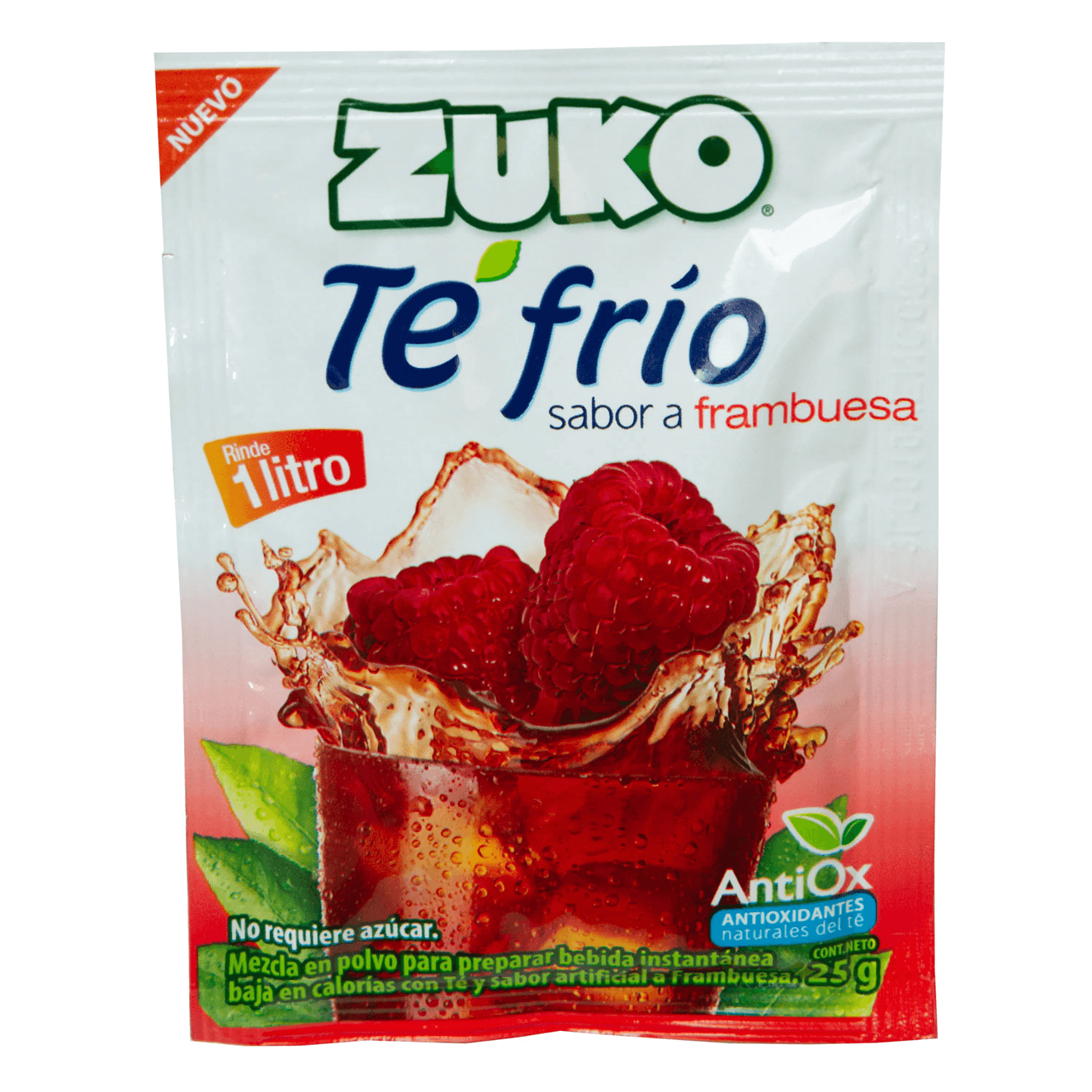 Bebida Zuko Instantanea Te Frio Sabor Frambuesa 1L