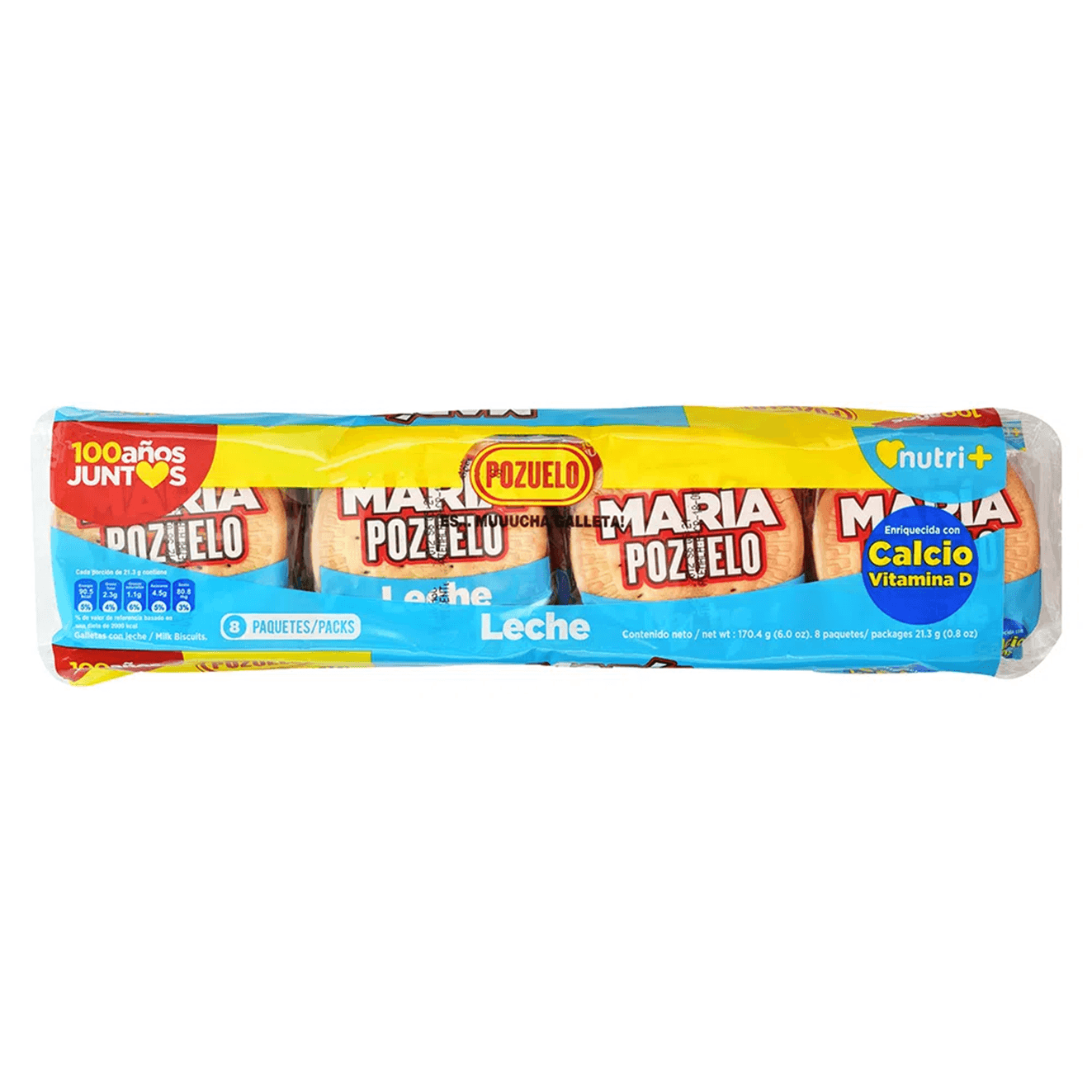 Galleta Maria Con Leche con Calcio Y vitamina D Pozuelo